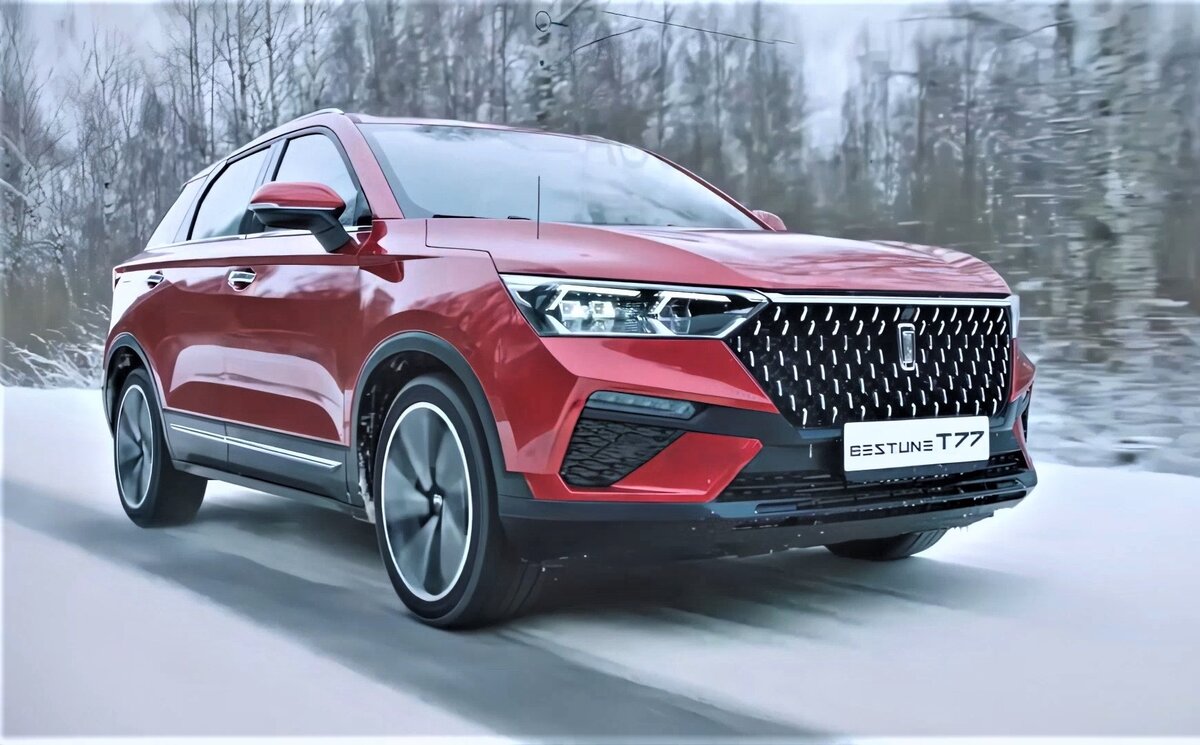 Купить новый FAW Bestune T77 2018-2023 1.5 AMT (160 л.с.) бензин робот в Красноярске: красный ...