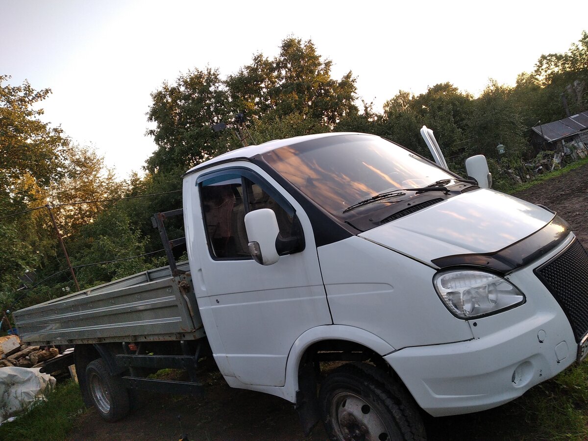 Купить б/у ГАЗ ГАЗель (3302) дизель механика в Павловске: белый бортовой грузовик 2006 года на ...