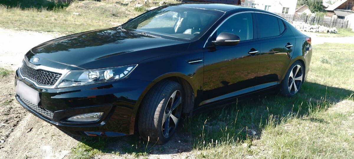 Купить б/у Kia K5 I 2.0 AT (165 л.с.) бензин автомат в Кедровом: чёрный Киа к5 I седан 2010 года ...