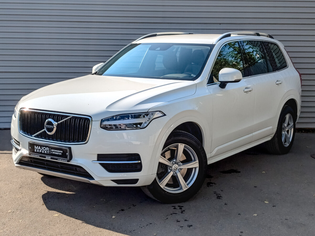 Купить б/у Volvo XC90 II 2.0 AT (249 л.с.) 4WD бензин автомат в Москве: белый Вольво XC90 II ...