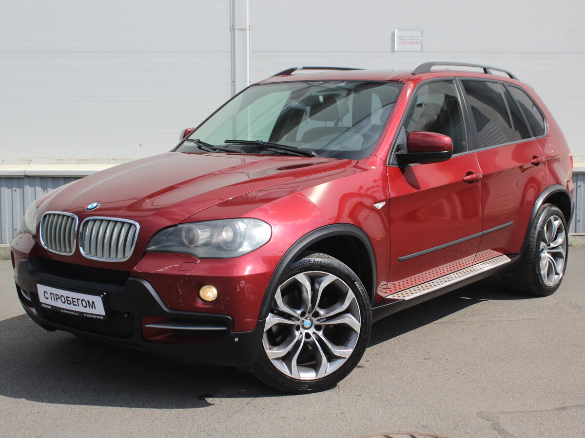 Купить б/у BMW X5 II (E70) 30i 3.0 AT (272 л.с.) 4WD бензин автомат в Санкт-Петербурге: красный ...