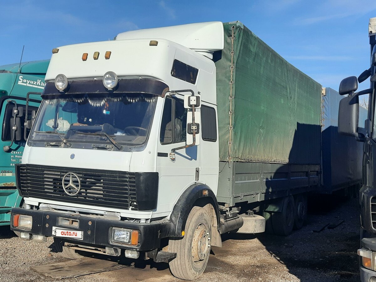 Купить б/у Mercedes-Benz 2435 дизель механика в Таганроге: белый тент ...