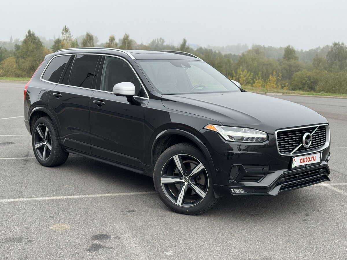 Купить б/у Volvo XC90 II 2.0 AT (249 л.с.) 4WD бензин автомат в Мозыре: чёрный Вольво XC90 II ...