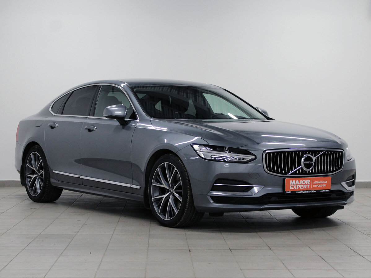 Купить б/у Volvo S90 II 2.0 AT (190 л.с.) бензин автомат в Москве: серый Вольво S90 II седан ...