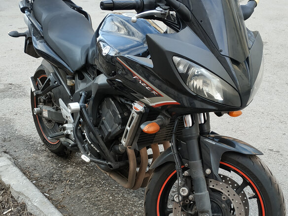 Купить б/у Yamaha FZ6 инжектор 6 передач в Щепкине: чёрный дорожный ...