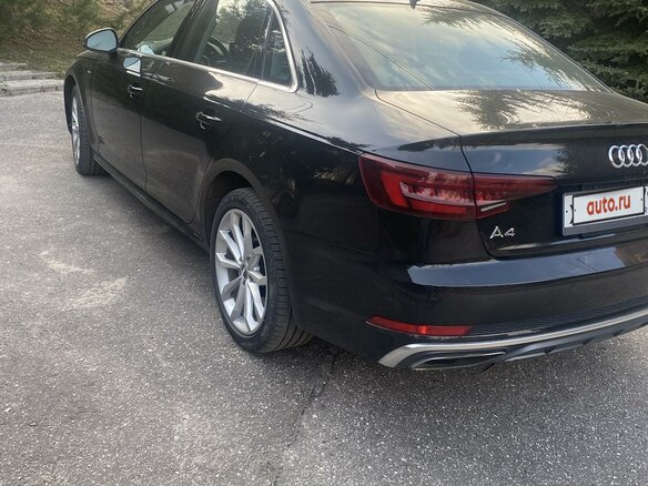 Купить б/у Audi A4 V (B9) 2.0 AMT (252 л.с.) 4WD бензин робот в Безводном: чёрный Ауди А4 V (B9 ...