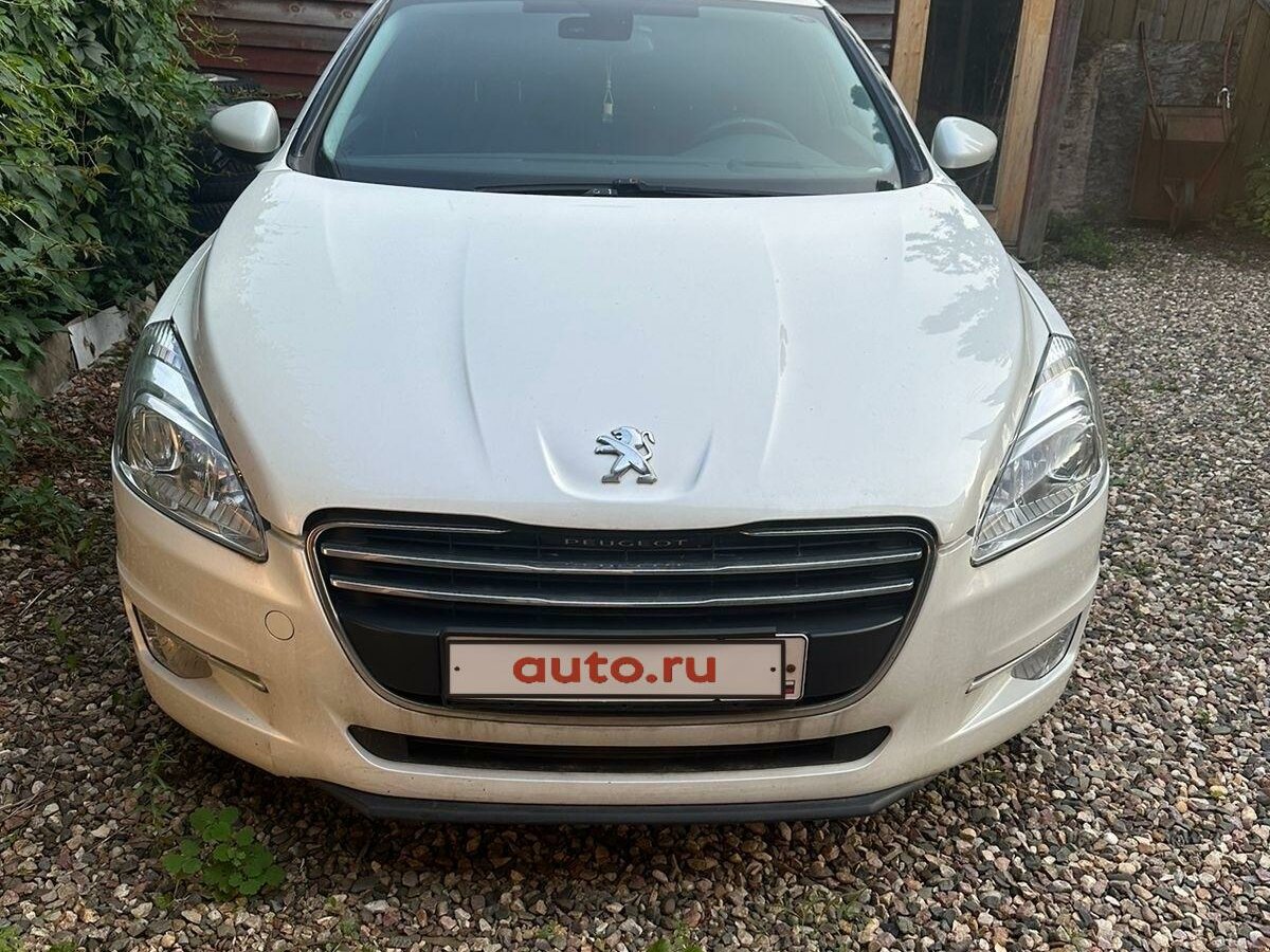 Купить б/у Peugeot 508 I 1.6 AT (150 л.с.) бензин автомат в Часовне: белый Пежо 508 I седан 2012 ...