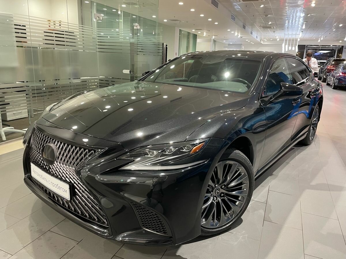 Купить б/у Lexus LS V 350 3.5 AT (315 л.с.) бензин автомат в Москве: чёрный Лексус LS V седан ...