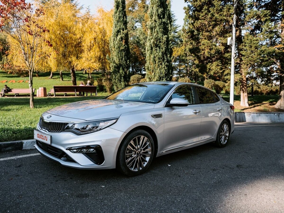 Купить б/у Kia K5 II 2.0 AT (168 л.с.) бензин автомат в Сочи: серый Киа к5 II седан 2018 года на ...