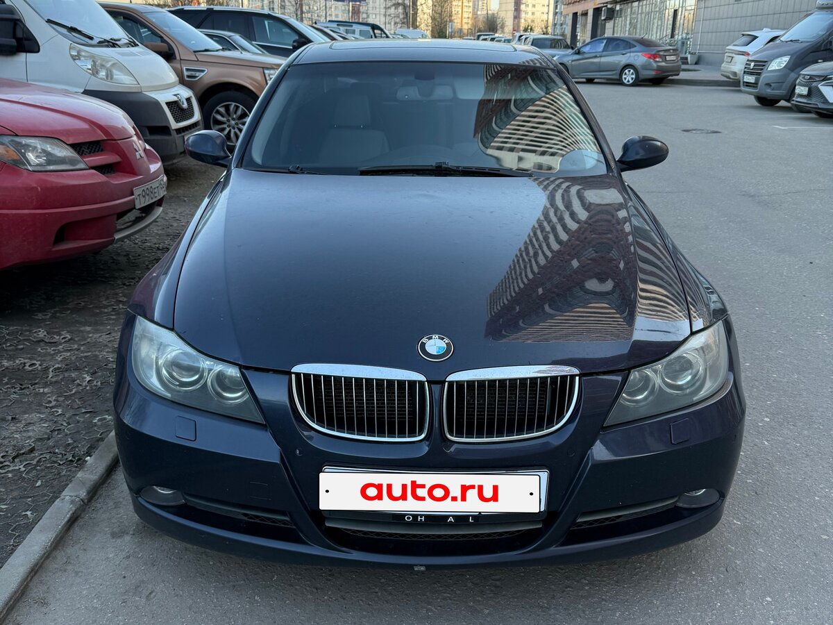 Купить б/у BMW 3 серии V (E90/E91/E92/E93) 325i 2.5 AT (218 л.с.) бензин автомат в Москве: синий ...
