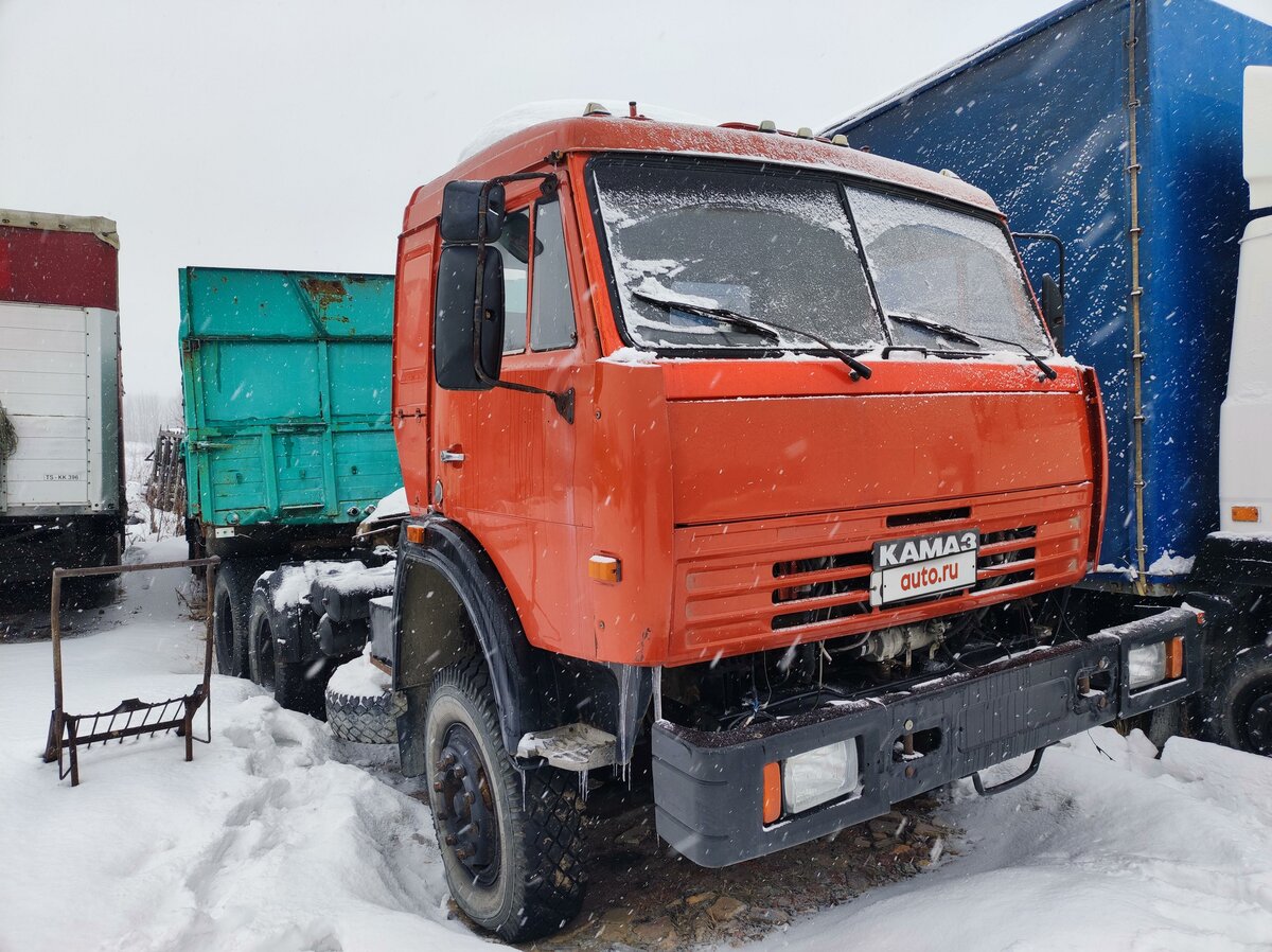 Купить б/у КамАЗ 54115 дизель механика в Екатеринбурге: оранжевый 2001 ...