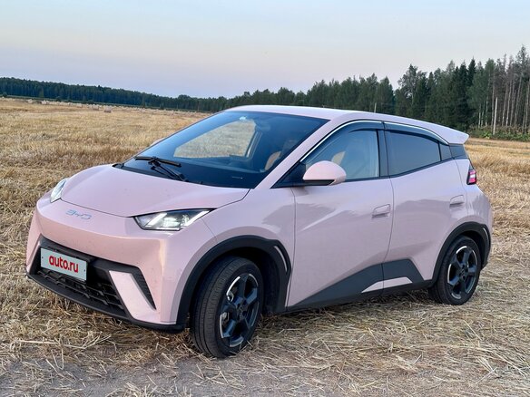 Купить б/у BYD Seagull I 38.88 kWh Electro AT (55.0 кВт) электро автомат в Москве: розовый БИД ...