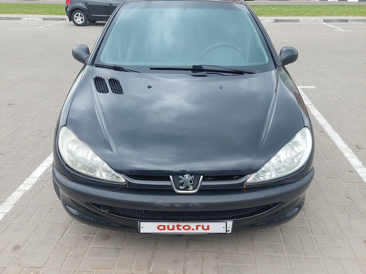 Купить б/у Peugeot 206 1998-2012 1.4 AT (75 л.с.) бензин автомат в Белгороде: чёрный Пежо 206 ...