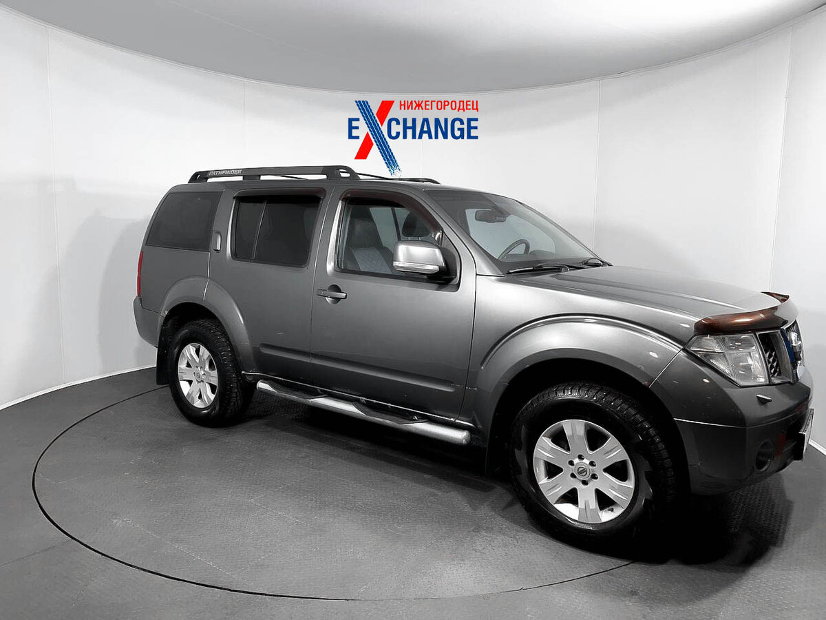 Купить б/у Nissan Pathfinder III 2.5d AT (174 л.с.) 4WD дизель автомат в Реутове: серый Ниссан ...