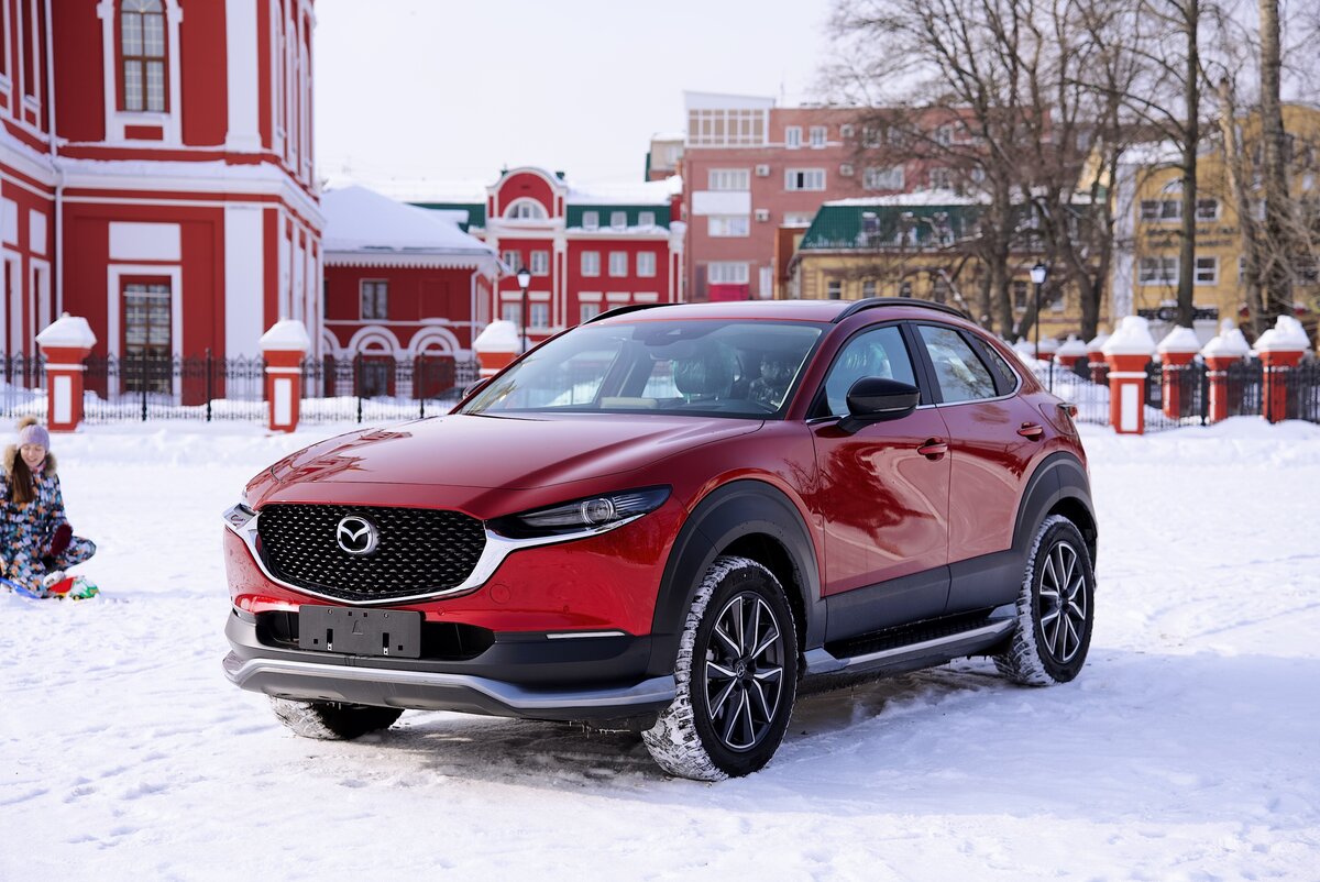 Купить б/у Mazda CX-30 I EV Electro AT (160.0 кВт) электро автомат в Кирове: пурпурный Мазда сх ...