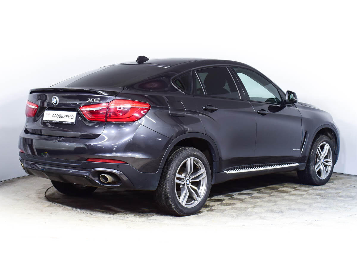 Купить б/у BMW X6 II (F16) 30d 3.0d AT (249 л.с.) 4WD дизель автомат в Москве: серый БМВ Х6 II ...