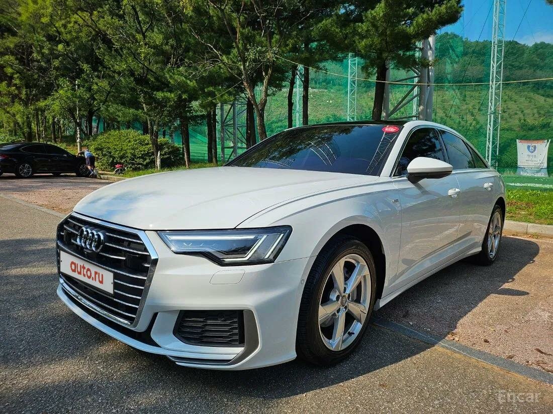 Купить б/у Audi A6 V (C8) 40 TDI 2.0d AMT (190 л.с.) дизель робот в Москве: белый Ауди А6 V (C8 ...