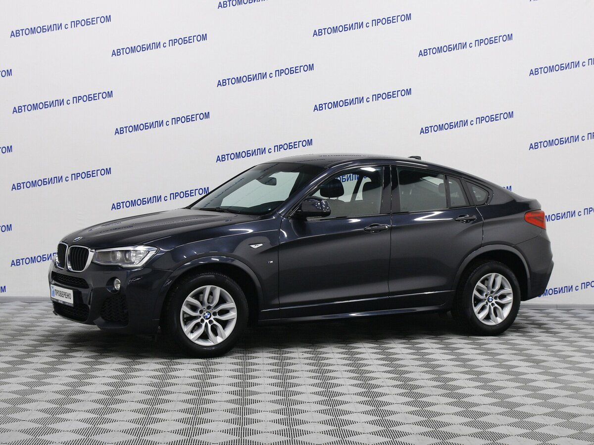 Купить б/у BMW X4 I (F26) 20d 2.0d AT (190 л.с.) 4WD дизель автомат в Москве: серый БМВ Х4 I ...