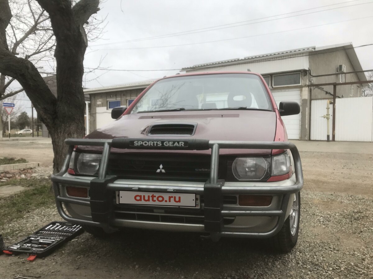 Купить б/у Mitsubishi RVR I 2.0d AT (88 л.с.) 4WD дизель автомат в Ейске: красный Митсубиси РВР ...