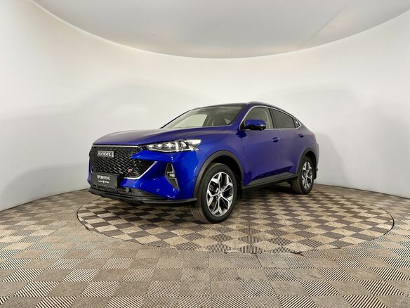 Купить б/у Haval F7x I Рестайлинг 2.0 AMT (190 л.с.) 4WD бензин робот в Москве: синий Хавэйл Ф7х ...