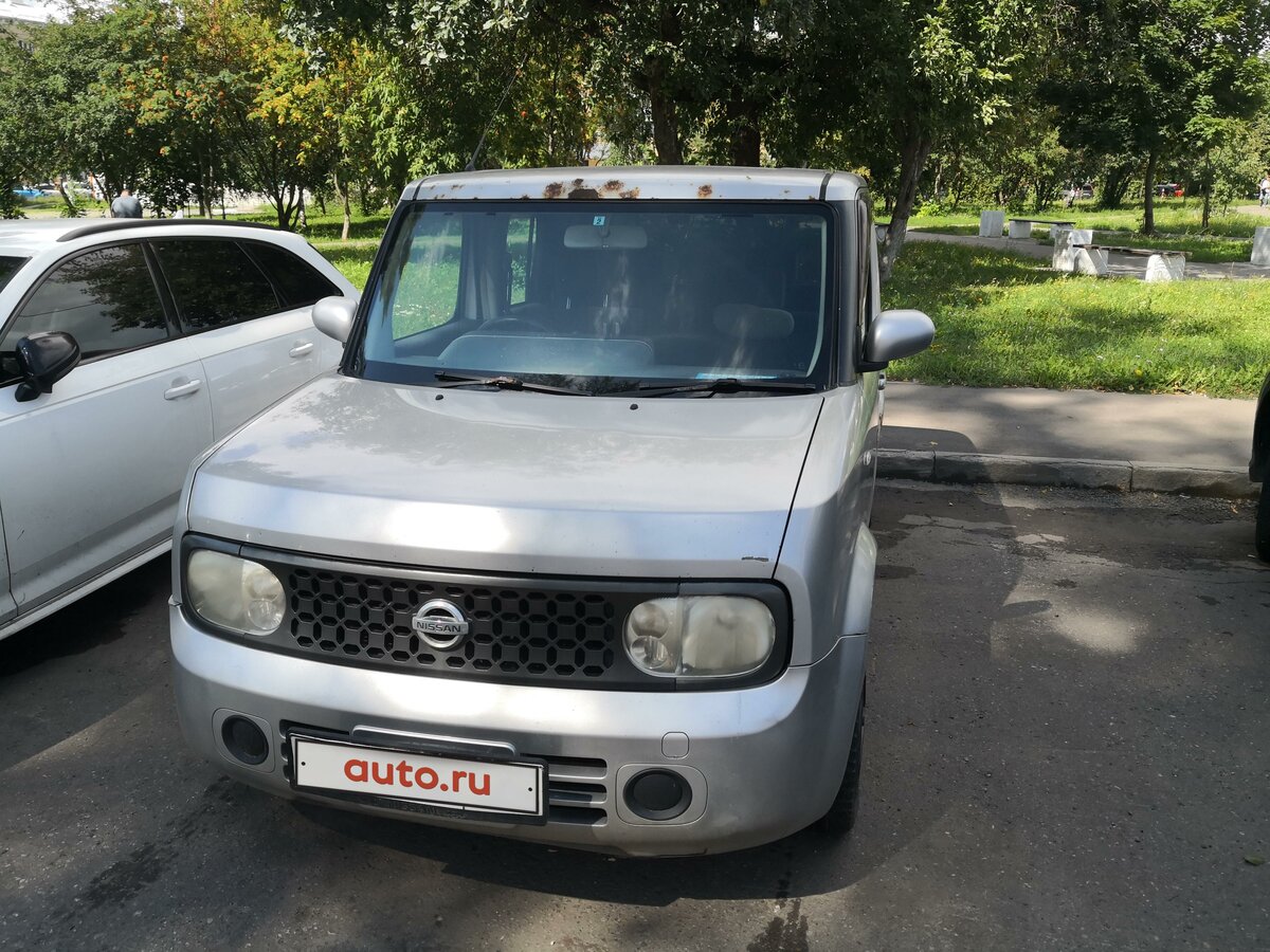 Купить б/у Nissan Cube II (Z11) 1.4 AT (98 л.с.) бензин автомат в Подольске: серый Ниссан Куб II ...