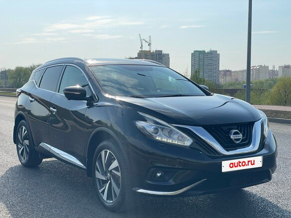 Купить б/у Nissan Murano III (Z52) 3.5 CVT (249 л.с.) 4WD бензин вариатор в Брянске: чёрный ...