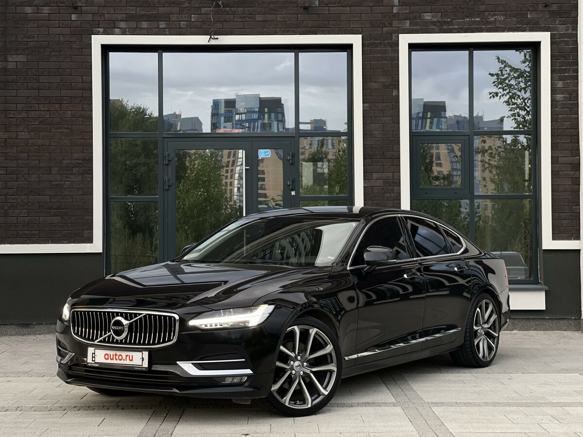 Купить б/у Volvo S90 II 2.0 AT (249 л.с.) бензин автомат в Тюмени: чёрный Вольво S90 II седан ...