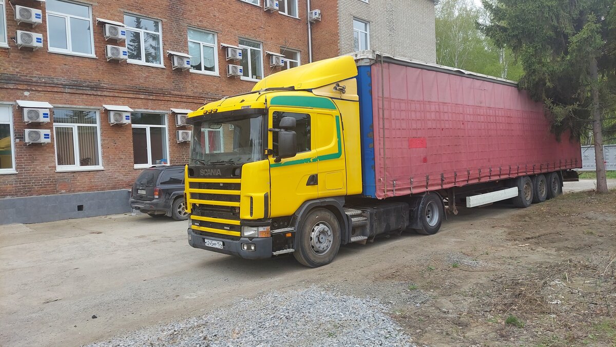 Купить б/у Scania 4-Series дизель автомат в Новосибирске: жёлтый 2006 ...