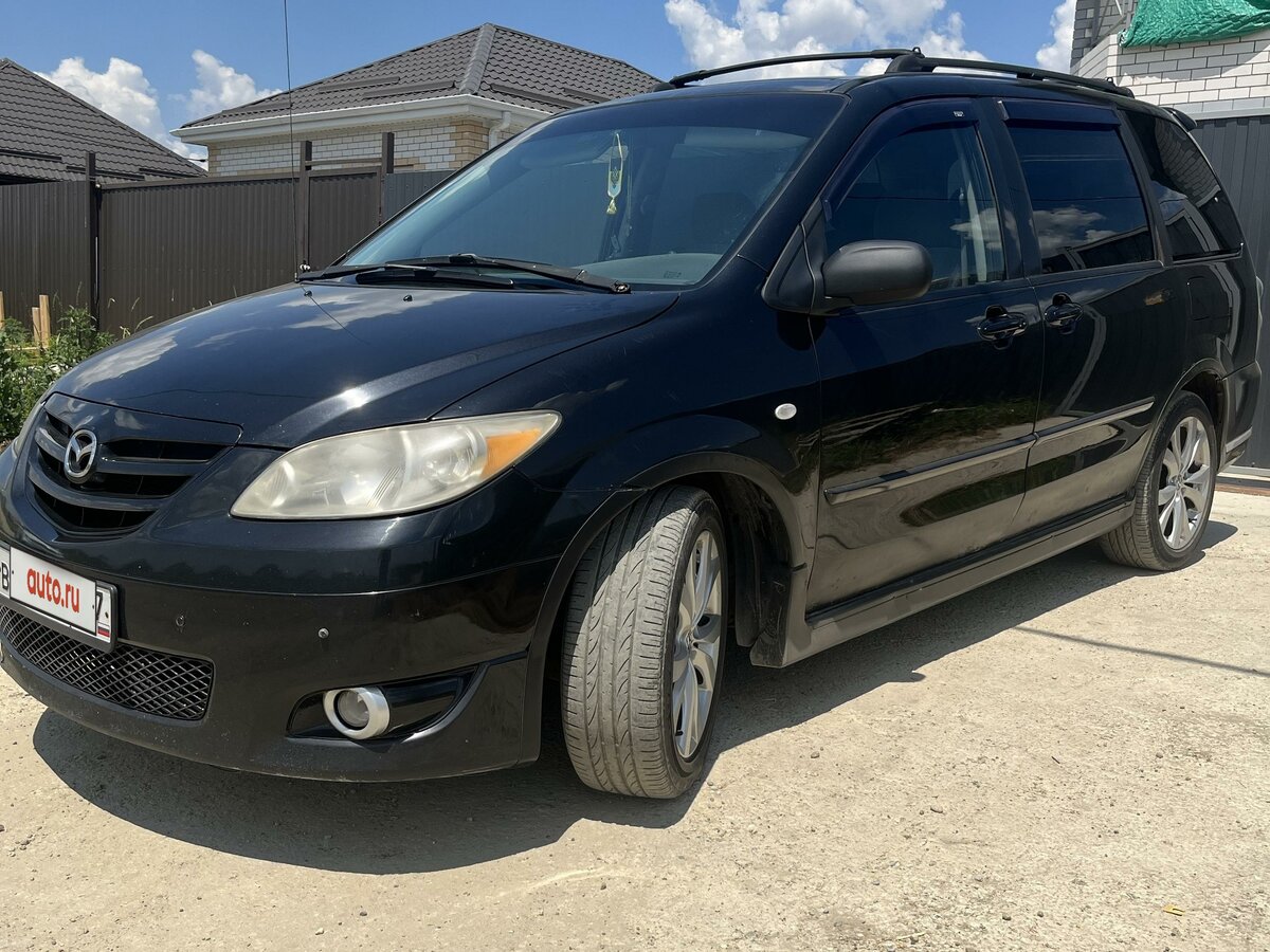 Купить б/у Mazda MPV II (LW) Рестайлинг 3.0 AT (200 л.с.) бензин автомат в Южном: чёрный Мазда ...