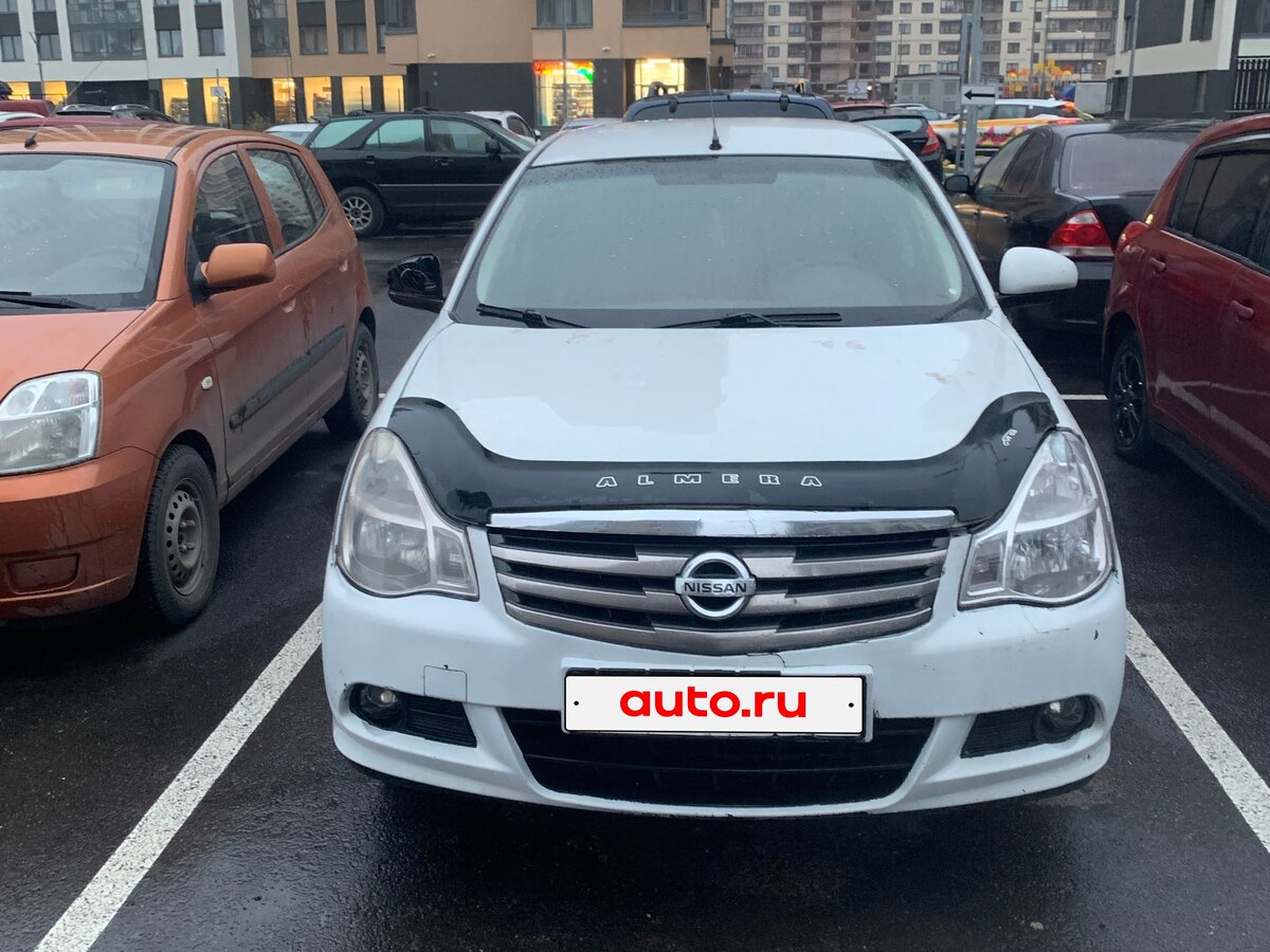 Купить б/у Nissan Almera III (G15) 1.6 MT (102 л.с.) бензин механика в Санкт-Петербурге: белый ...