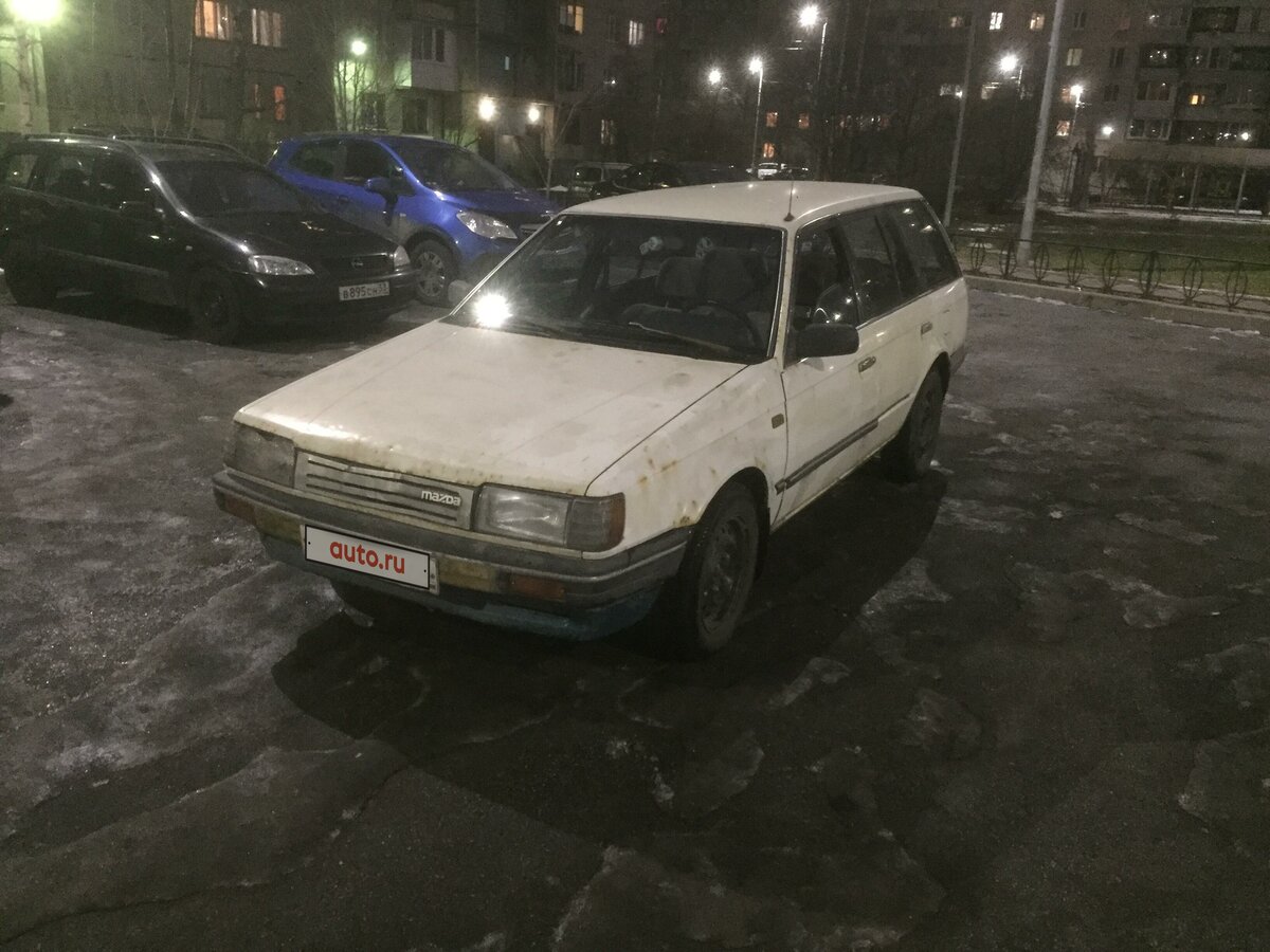 Купить б/у Mazda 323 III (BF) 1.5 MT (75 л.с.) бензин механика в Санкт-Петербурге: белый Мазда ...