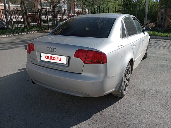 Купить б/у Audi A4 III (B7) 2.0 CVT (130 л.с.) бензин вариатор в Екатеринбурге: серебристый Ауди ...