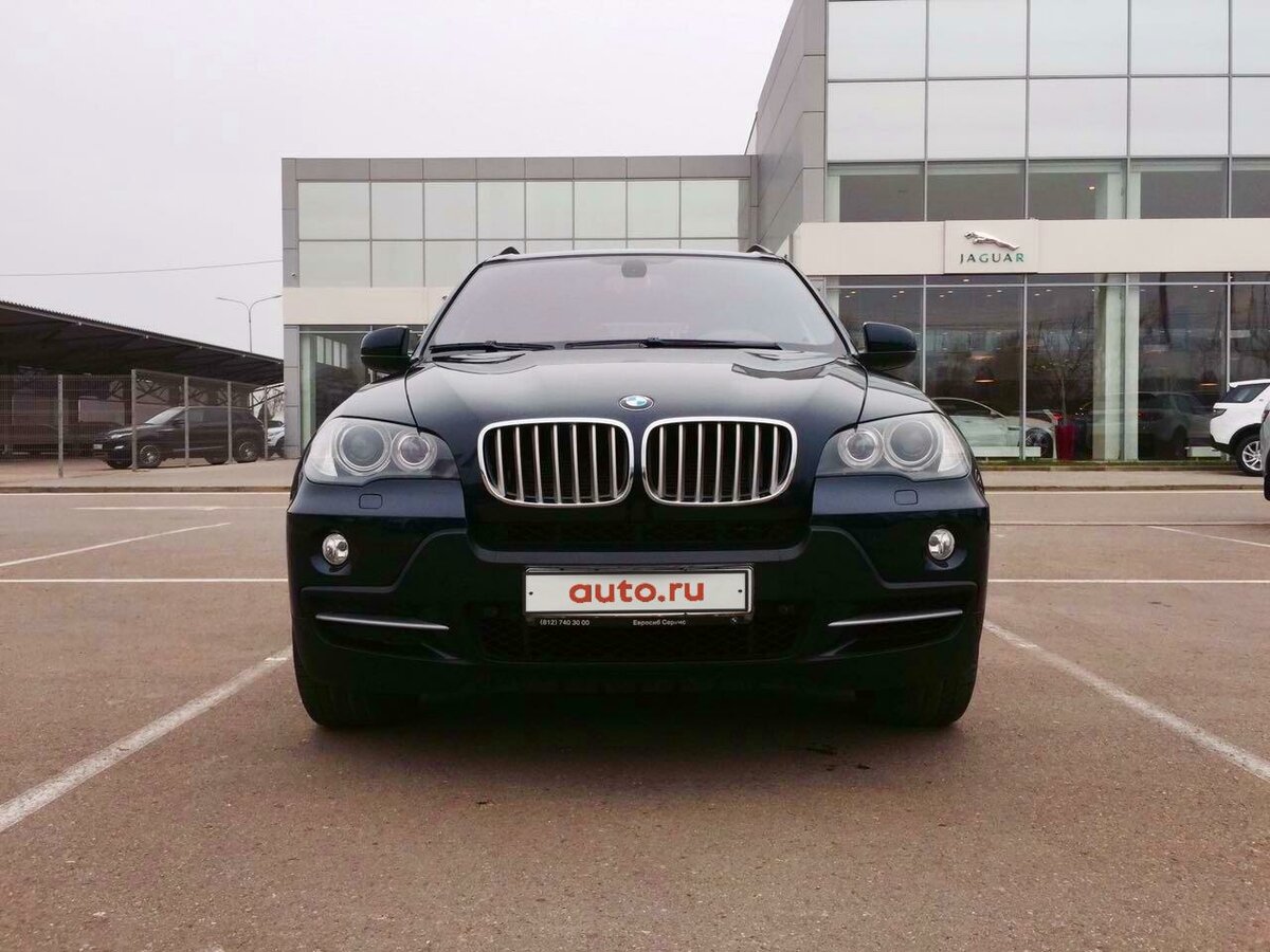 Купить б/у BMW X5 II (E70) 4.8i 4.8 AT (355 л.с.) 4WD бензин автомат в Краснодаре: синий БМВ Х5 ...