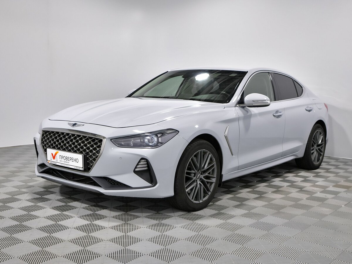 Купить б/у Genesis G70 I 2.0 AT (197 л.с.) 4WD бензин автомат в Санкт-Петербурге: серый Генезис ...