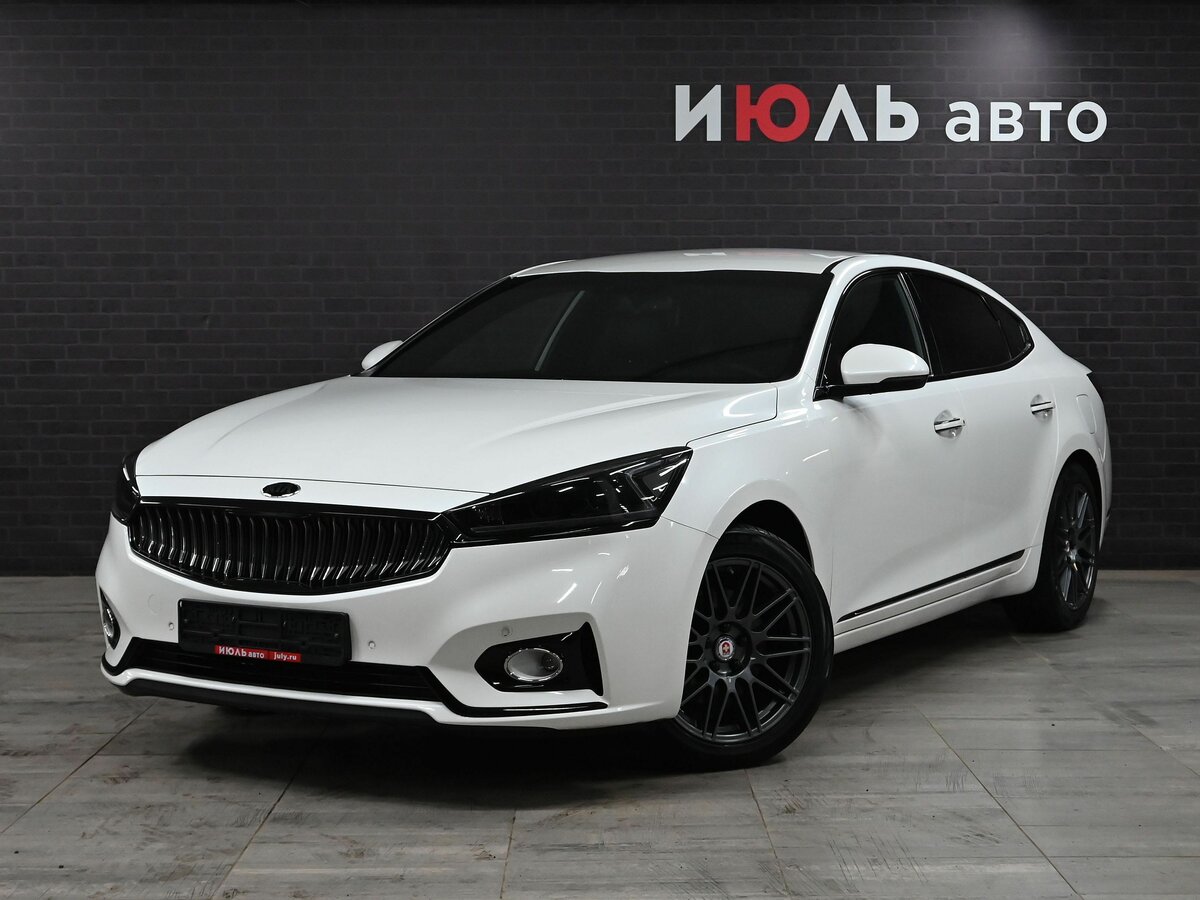 Купить б/у Kia K7 YG (II) 3.0 AT (235 л.с.) газ автомат в Екатеринбурге: белый Киа K7 YG (II ...