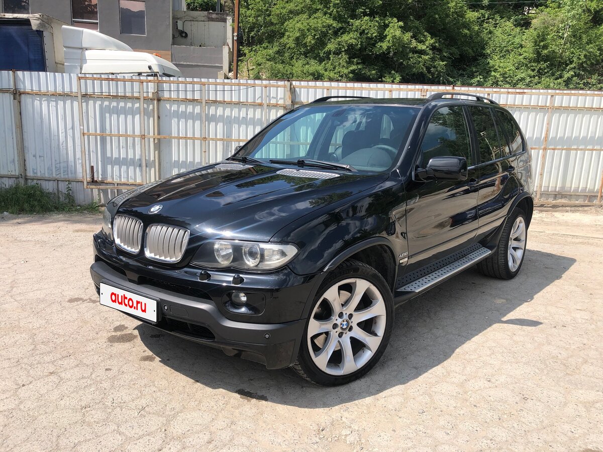 Купить б/у BMW X5 I (E53) Рестайлинг 4.8is 4.8 AT (360 л.с.) 4WD бензин автомат в Ялте: чёрный ...
