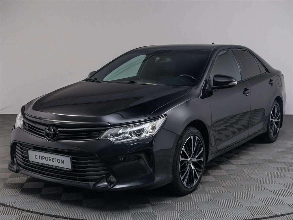 Купить б/у Toyota Camry VII (XV50) Рестайлинг 3.5 AT (249 л.с.) бензин автомат в Москве: чёрный ...