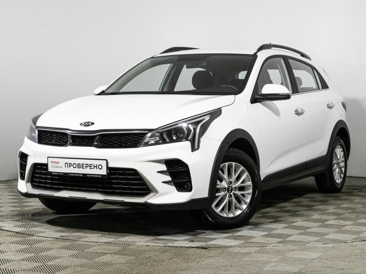 Купить б/у Kia Rio IV Рестайлинг X 1.6 AT (123 л.с.) бензин автомат в Санкт-Петербурге: белый ...