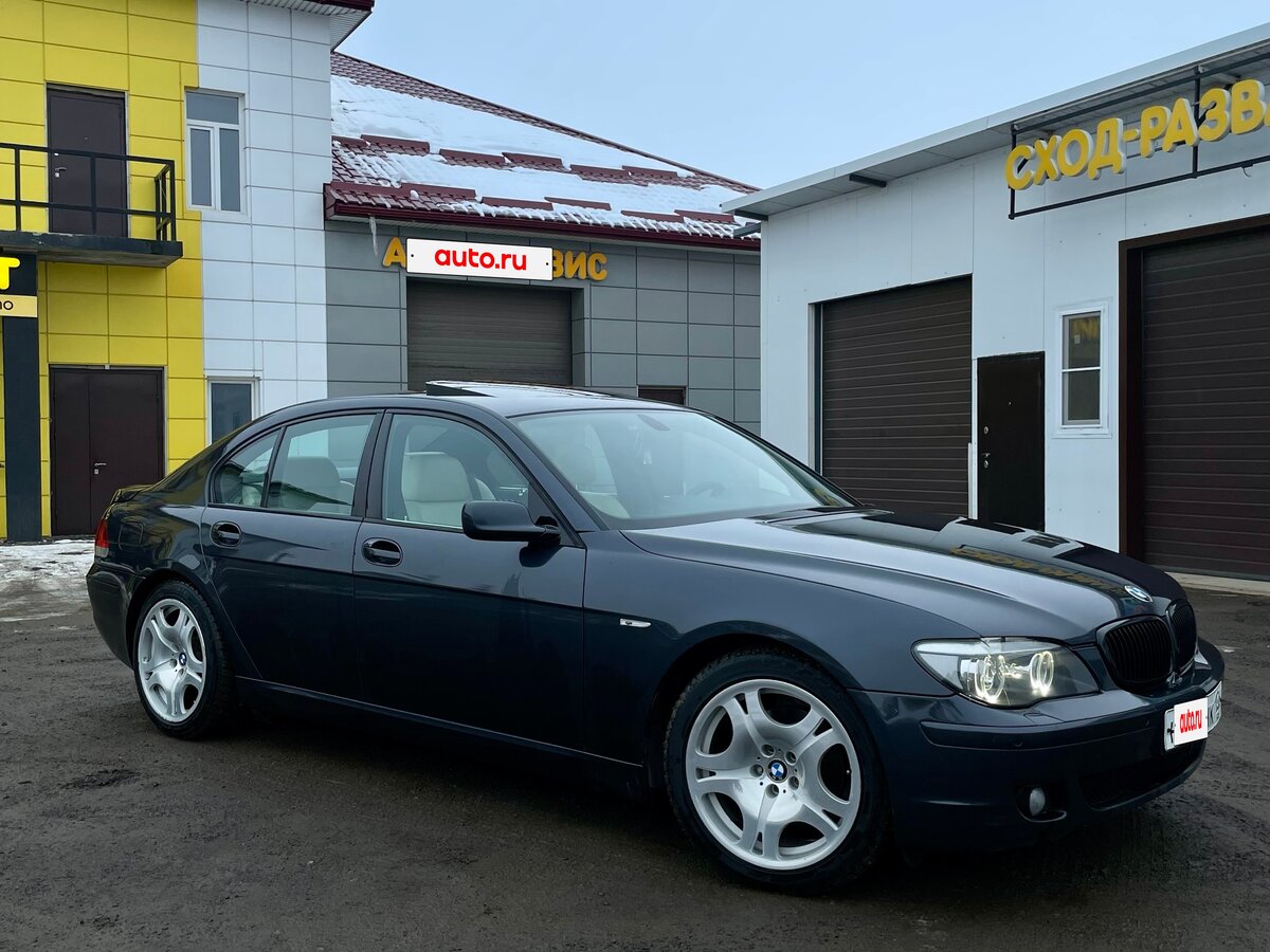 Купить б/у BMW 7 серии IV (E65/E66) 730d 3.0d AT (218 л.с.) дизель автомат в Ливнах: синий БМВ 7 ...