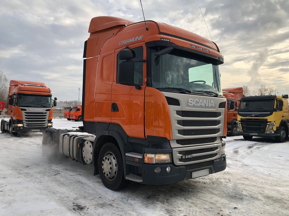 Купить б/у Scania R-Series дизель автомат в Оби: оранжевый 2018 года на ...