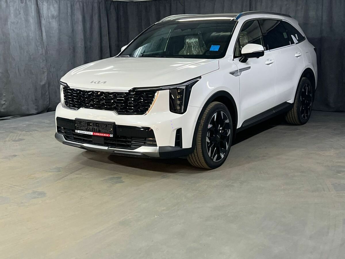 Купить б/у Kia Sorento IV Рестайлинг 2.2d AMT (194 л.с.) 4WD дизель робот в Москве: белый Киа ...