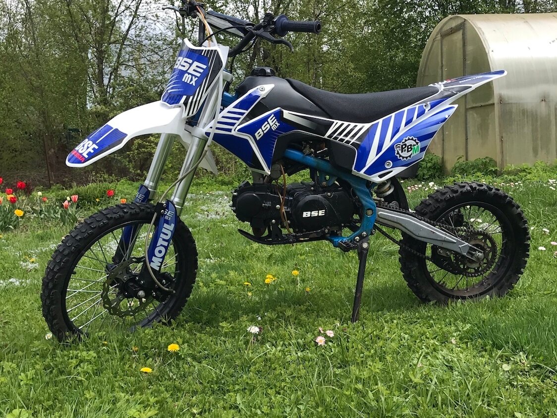 Купить б/у BSE MX 125 в Москве: синий питбайк 2017 года на Авто.ру ID ...