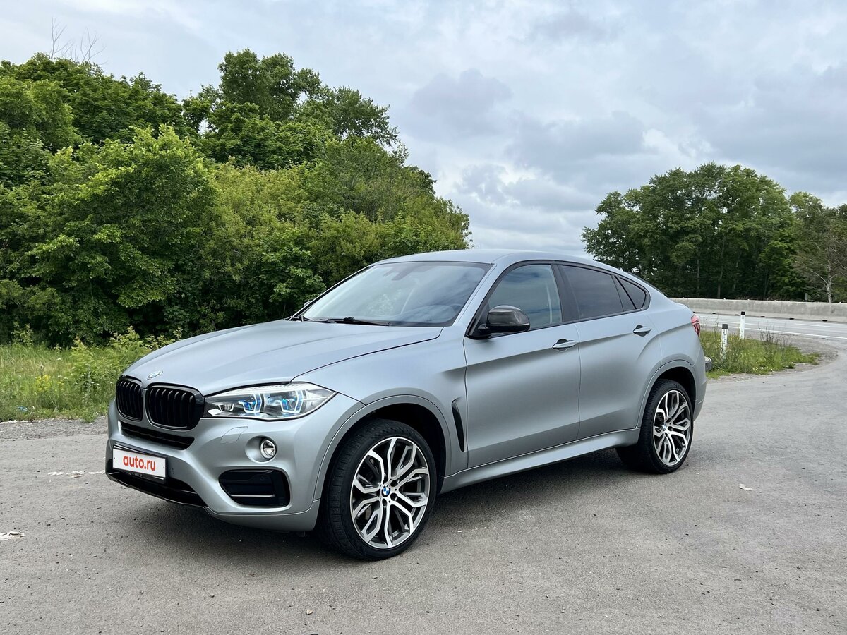 Купить б/у BMW X6 II (F16) 30d 3.0d AT (249 л.с.) 4WD дизель автомат в Уфе: серый БМВ Х6 II (F16 ...