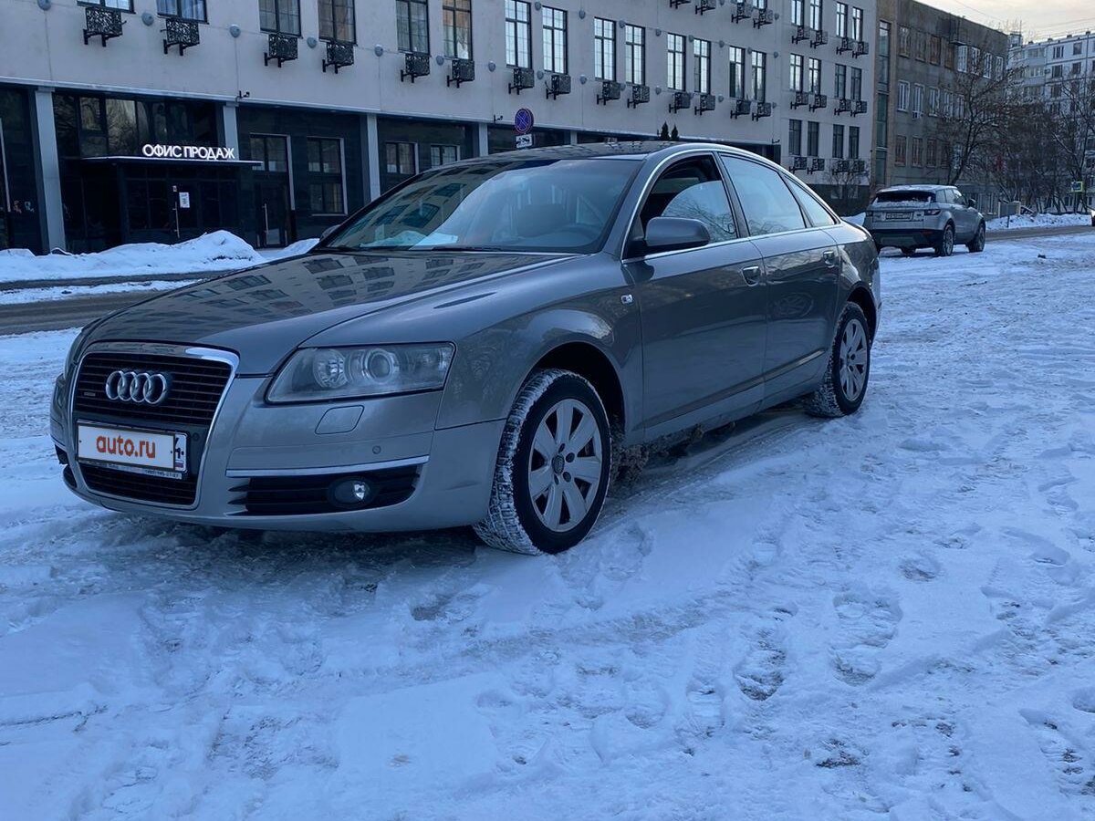 Купить б/у Audi A6 III (C6) 3.0 AT (218 л.с.) 4WD бензин автомат в Москве: серый Ауди А6 III (C6 ...