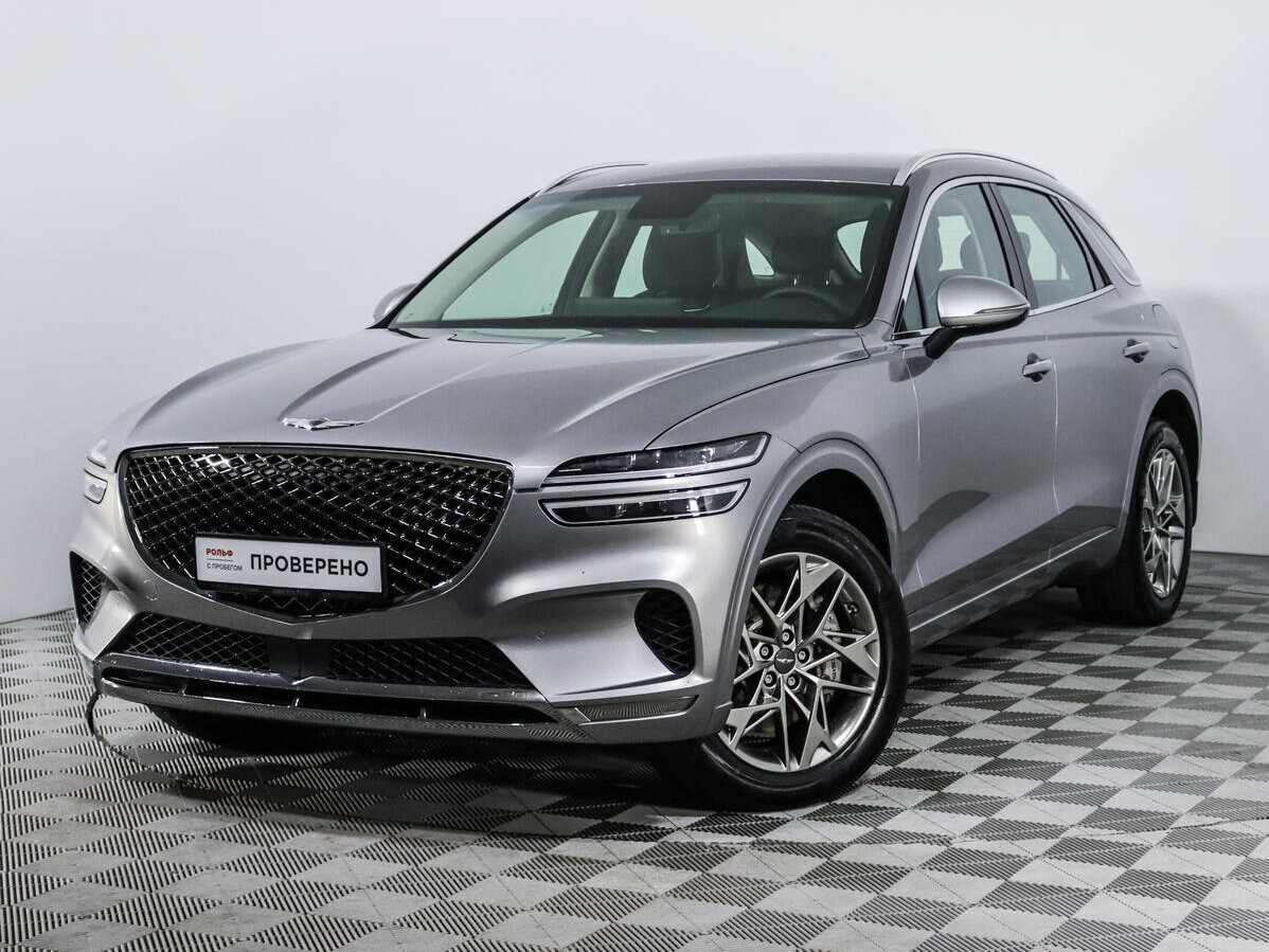 Купить б/у Genesis GV70 I 2.2d AT (199 л.с.) 4WD дизель автомат в Санкт-Петербурге: серый ...