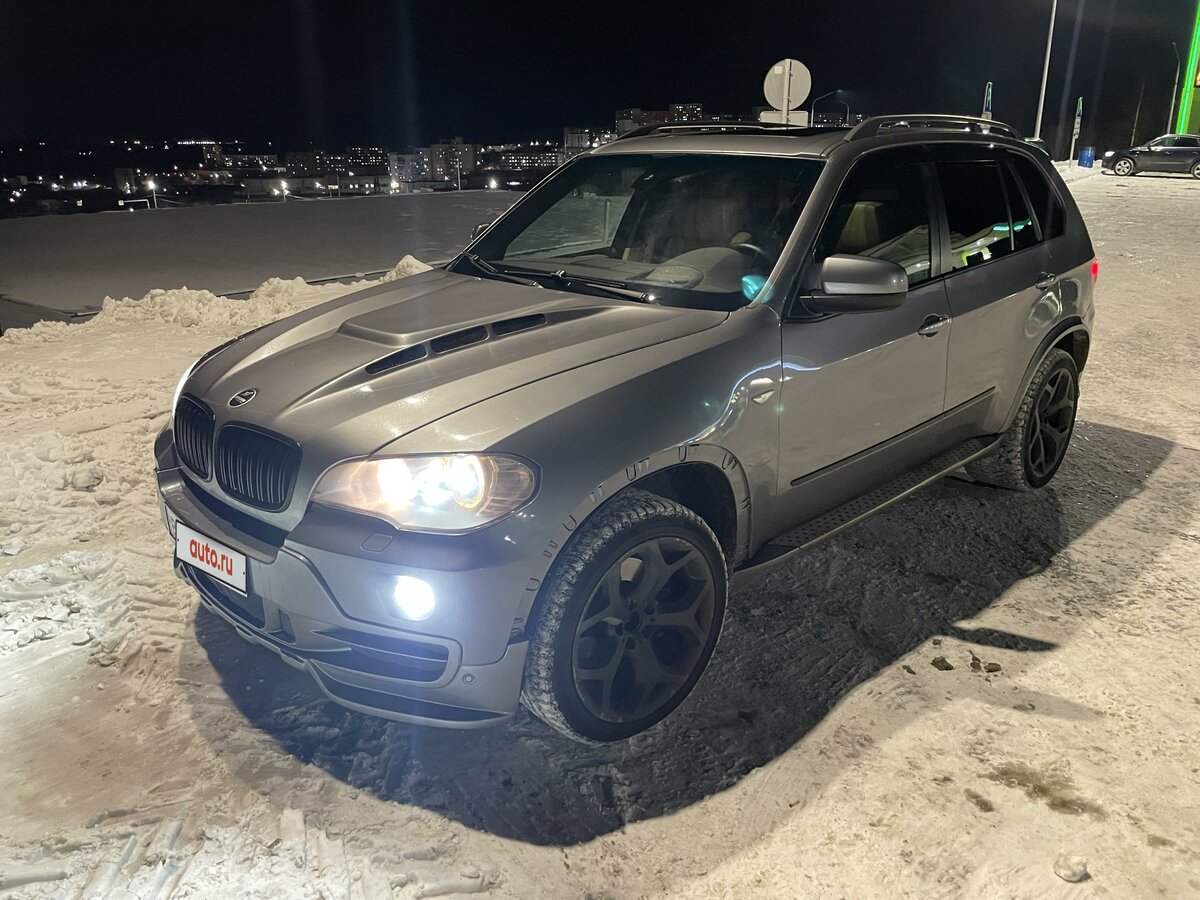 Купить б/у BMW X5 II (E70) 48i 4.8 AT (355 л.с.) 4WD бензин автомат в Мурманске: серый БМВ Х5 II ...