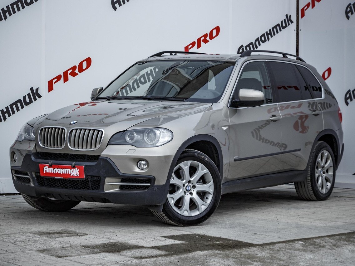 Купить б/у BMW X5 II (E70) 4.8i 4.8 AT (355 л.с.) 4WD бензин автомат в Екатеринбурге: бежевый ...