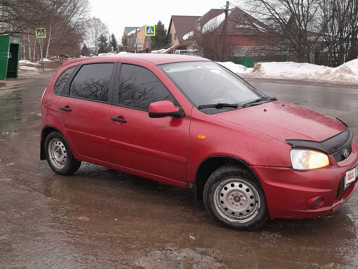 Купить б/у Lada (ВАЗ) Kalina I Sport 1.4 MT (89 л.с.) бензин механика в Балахне: красный Лада ...