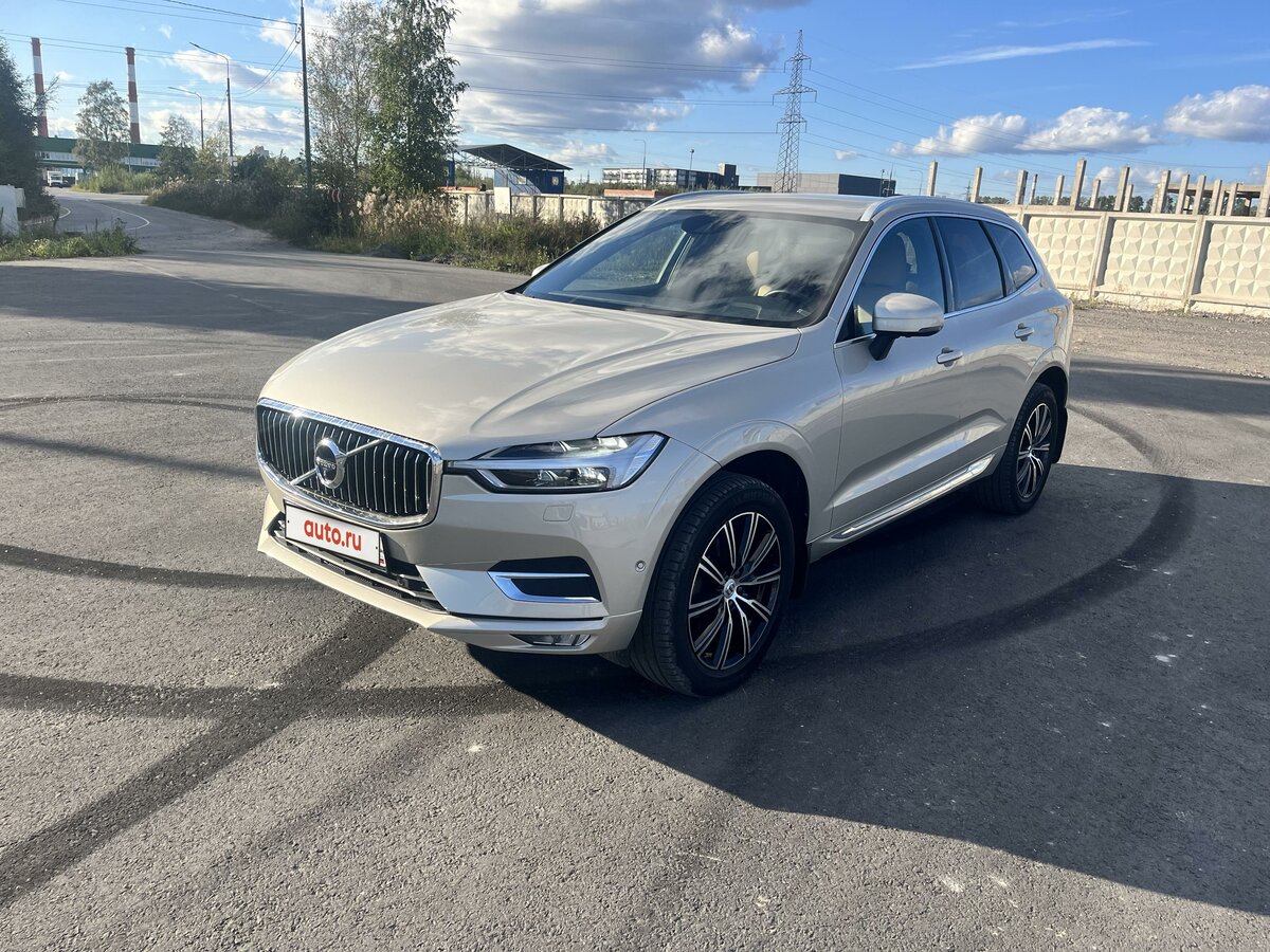 Купить б/у Volvo XC60 II 2.0 AT (249 л.с.) 4WD бензин автомат в Санкт-Петербурге: бежевый Вольво ...