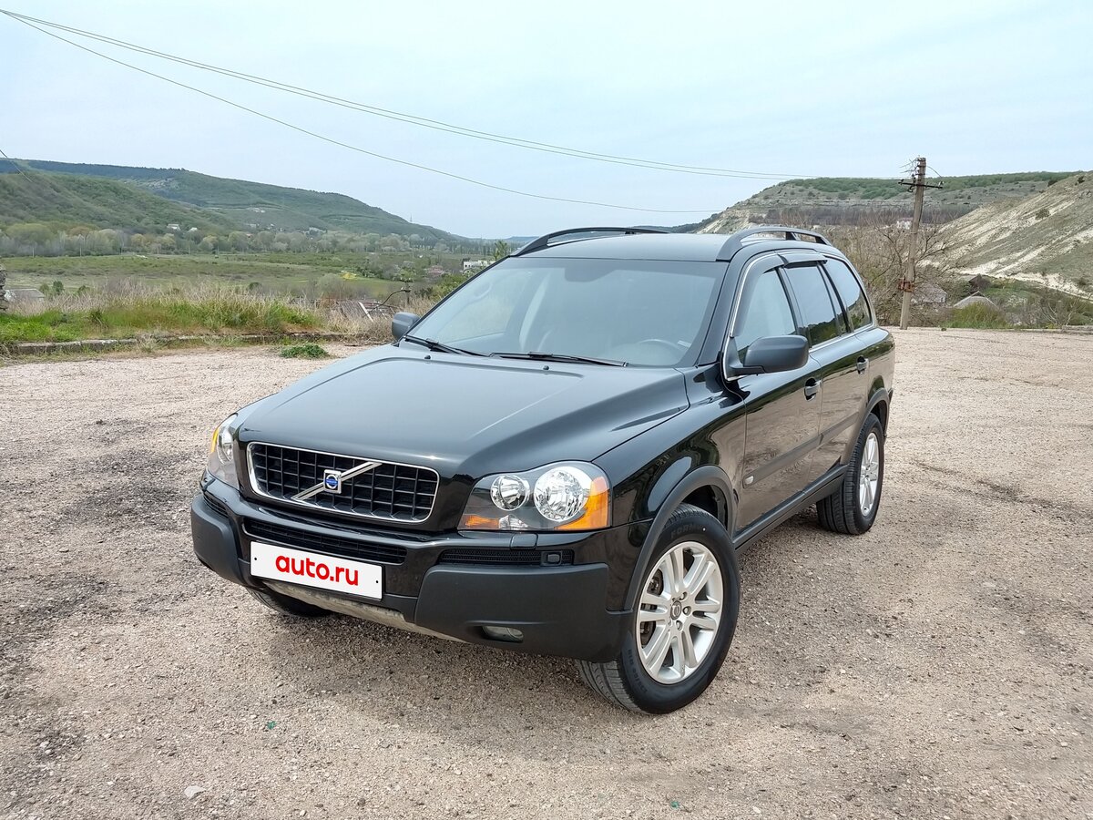 Купить б/у Volvo XC90 I 2.4d MT (163 л.с.) 4WD дизель механика в Севастополе: чёрный Вольво XC90 ...